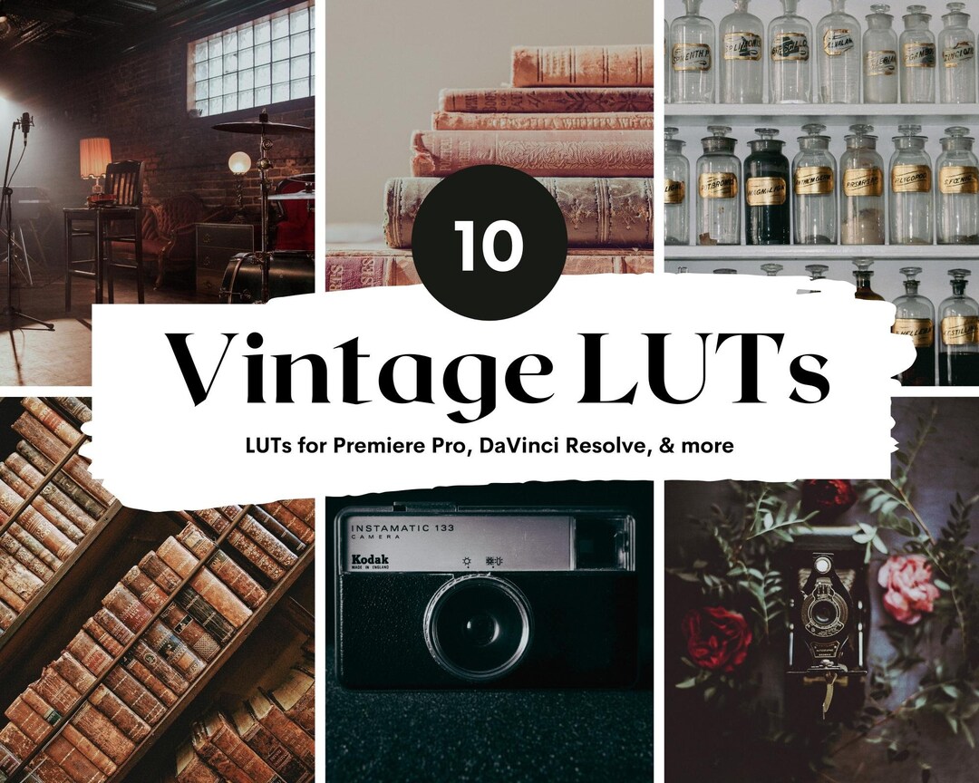 10 Vintage Luts Presets, Mobile & Desktop (PDF Instructions) - Etsy