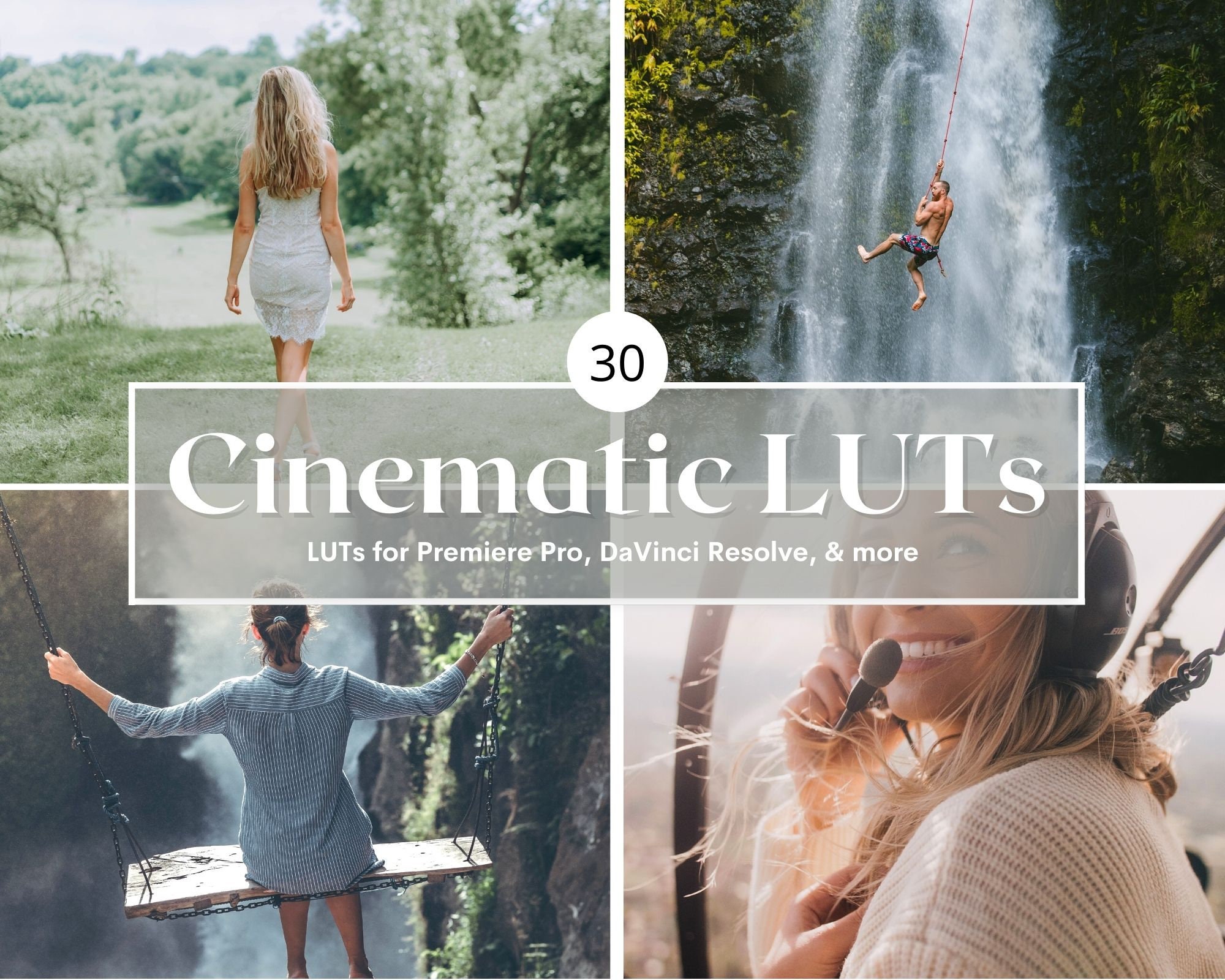 30 Cinematic Luts Bundle for Video and Photo Color Grading Luts for ...