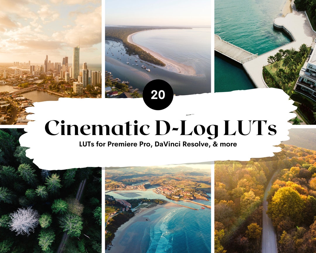 20 Cinematic D-log Luts Pack for DJI Video | Video Luts for Final Cut ...