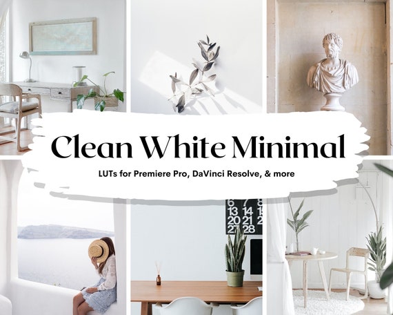 16 Clean White Minimal Luts Pack for Video and Color Grading - Etsy