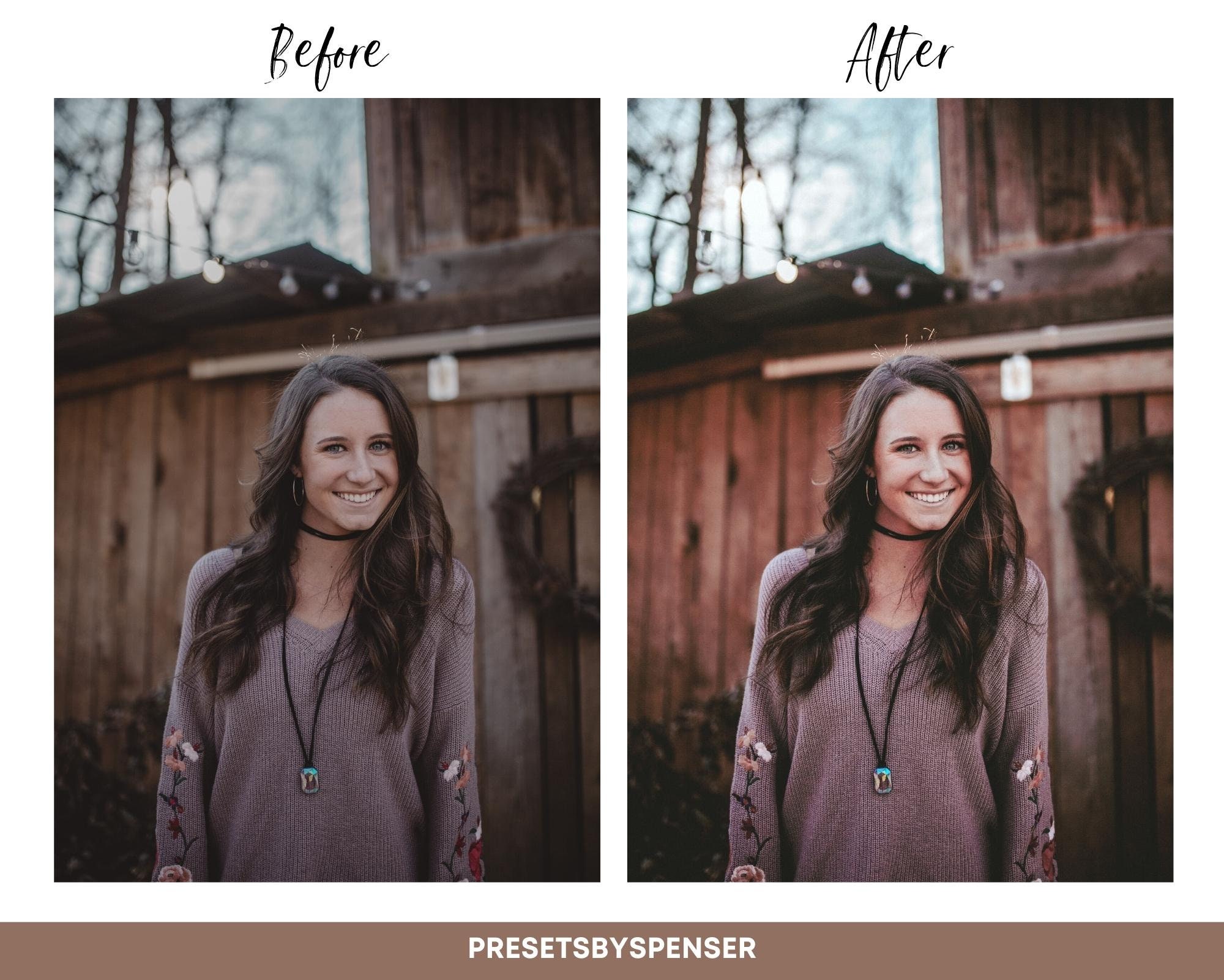 10 Rustic Lightroom Mobile Presets And Desktop Natural Photo Etsy