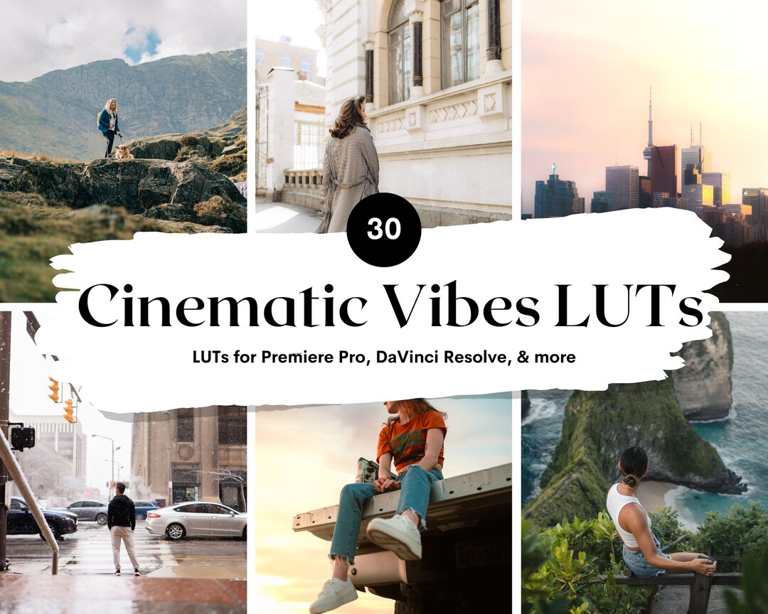 30 Cinematic Luts | Video & Photo Color Grading Presets (PDF) - Etsy