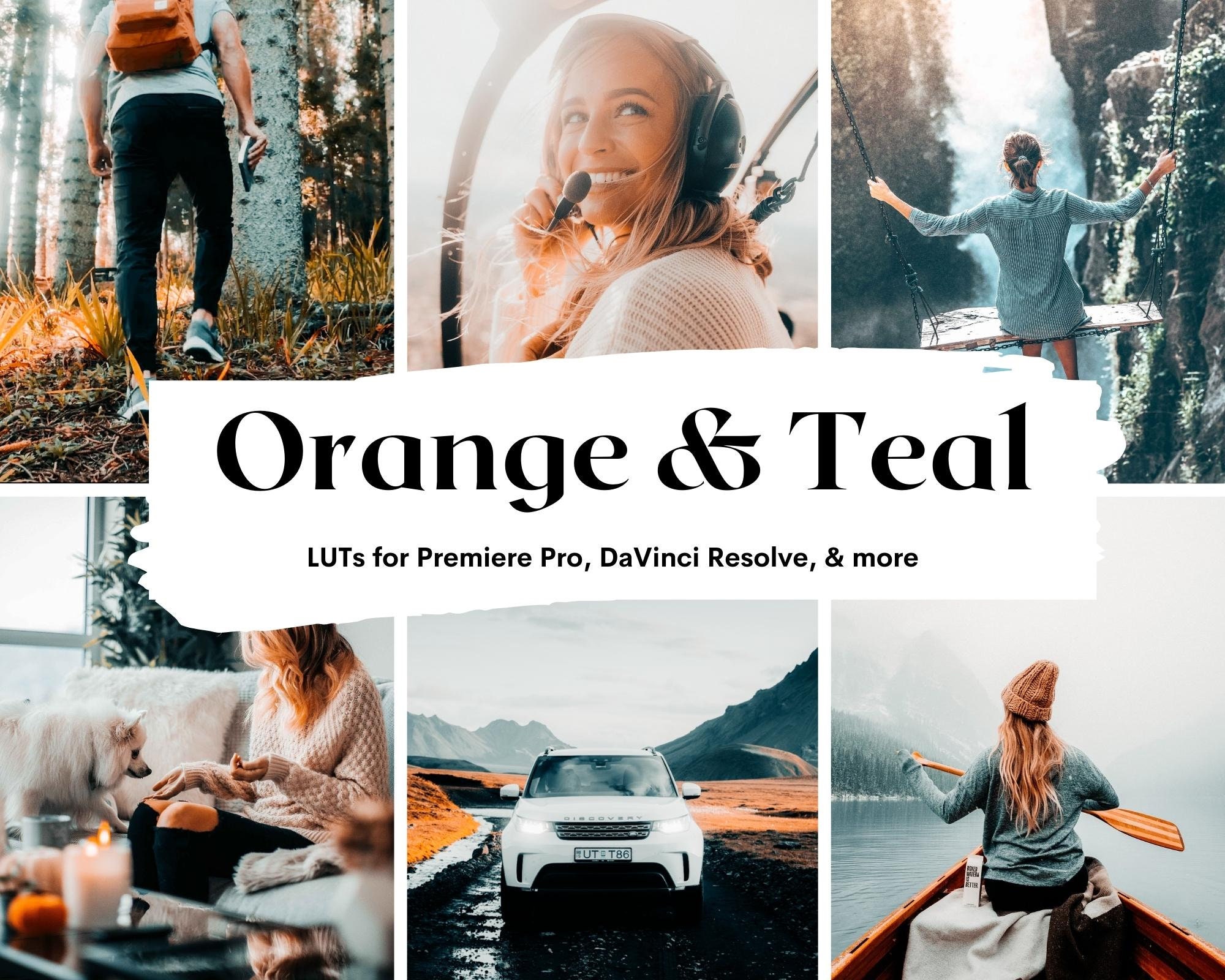 5 Orange and Teal Luts Pack for Video and Photo Color Grading Video ...
