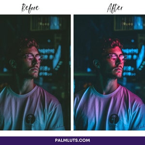 Neon Glow Luts Pack | Video Color Grading Presets (PDF Instructions) - Etsy
