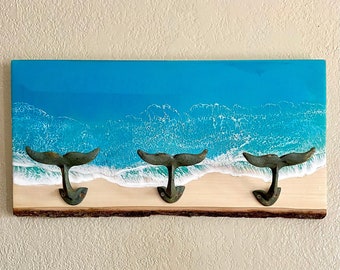 Resin Beach Coat Rack - Etsy