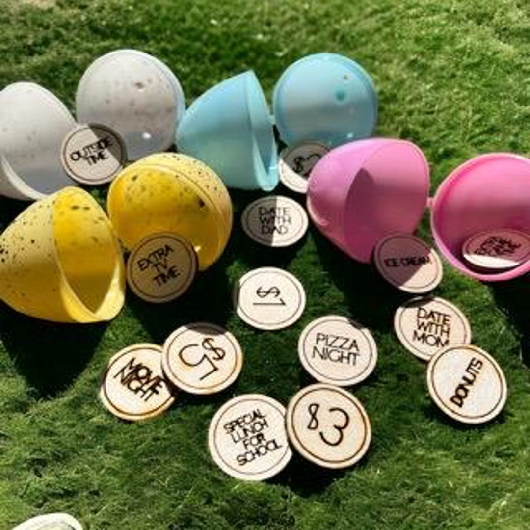 Easter Egg Tokens - Easter Egg Stuffers - Basket Filler - for Kids ...
