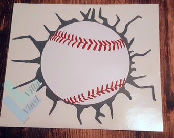 Cracked Window Decal - Etsy