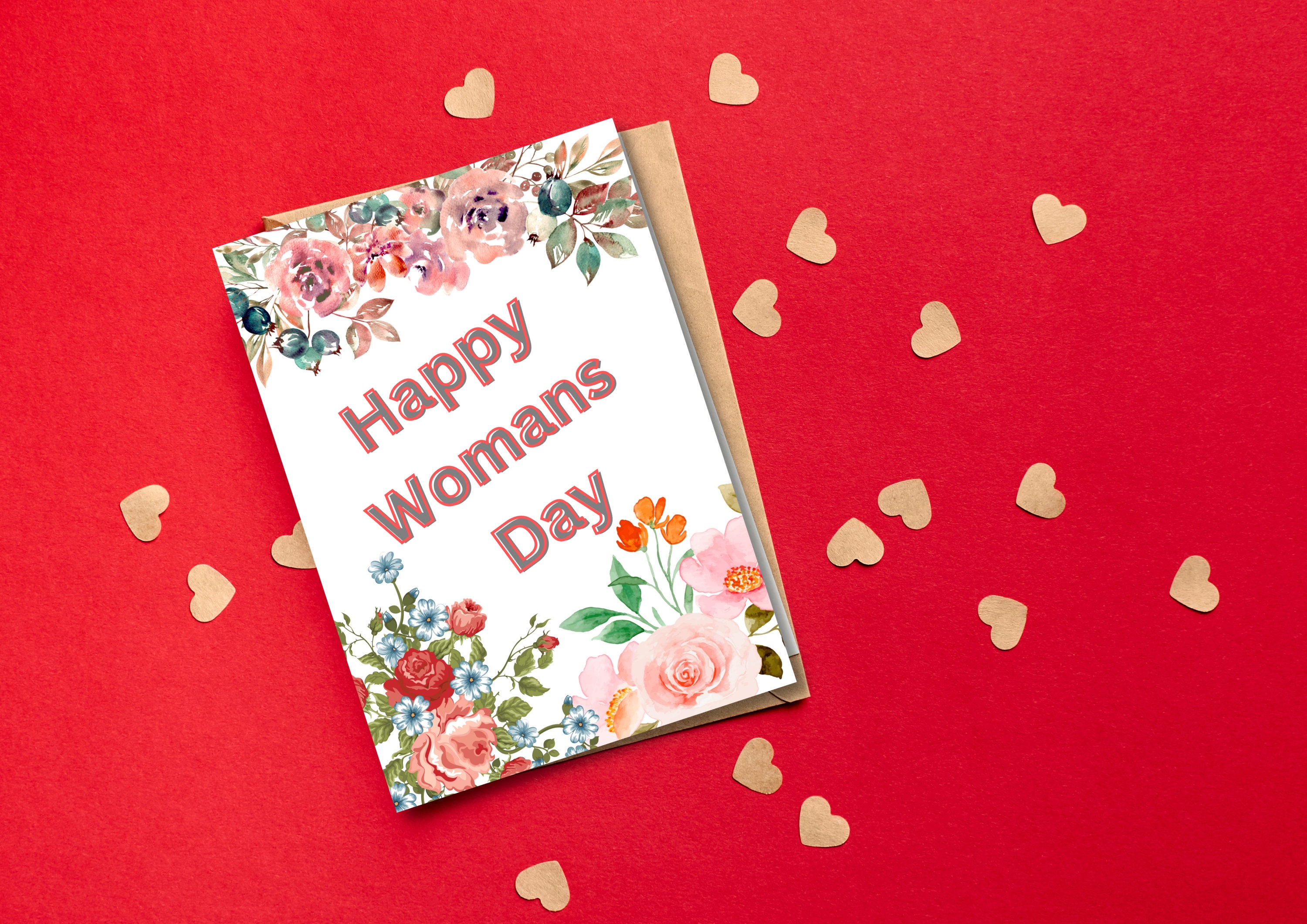 Women Day Greeting Card / Happy International Women's Day / Printable ...