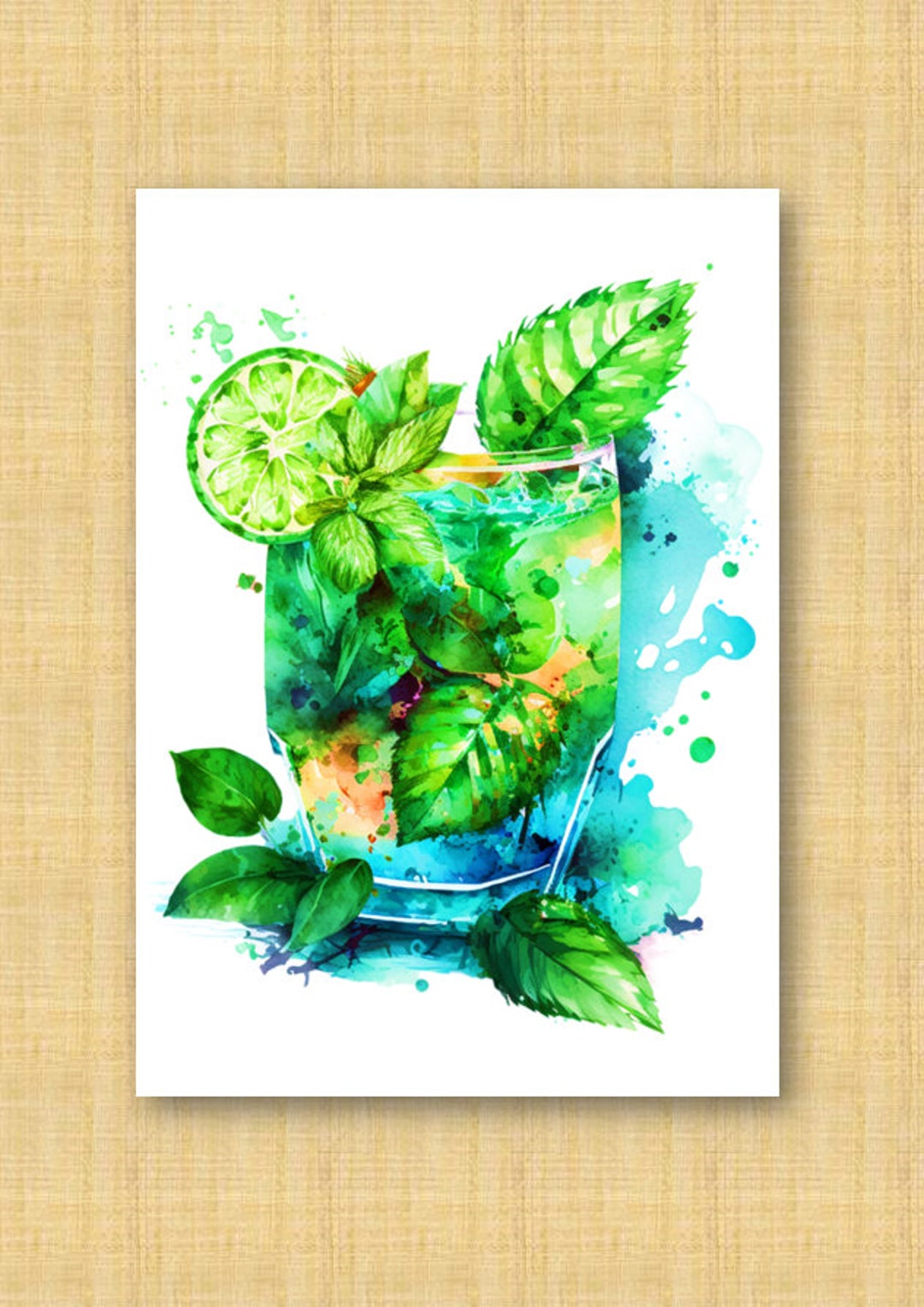 Postcard Cocktail, Birthday Card, A6 400g, Holiday Card, Party ...