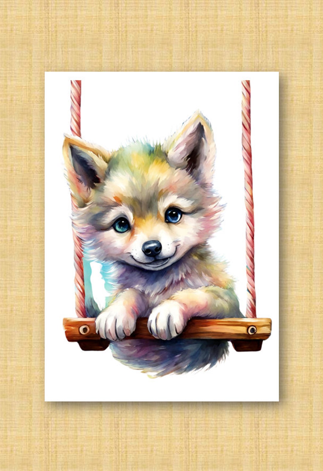 Birthday Card Wolf, Card for Birth, DIN A6, Postcard, Birthday ...