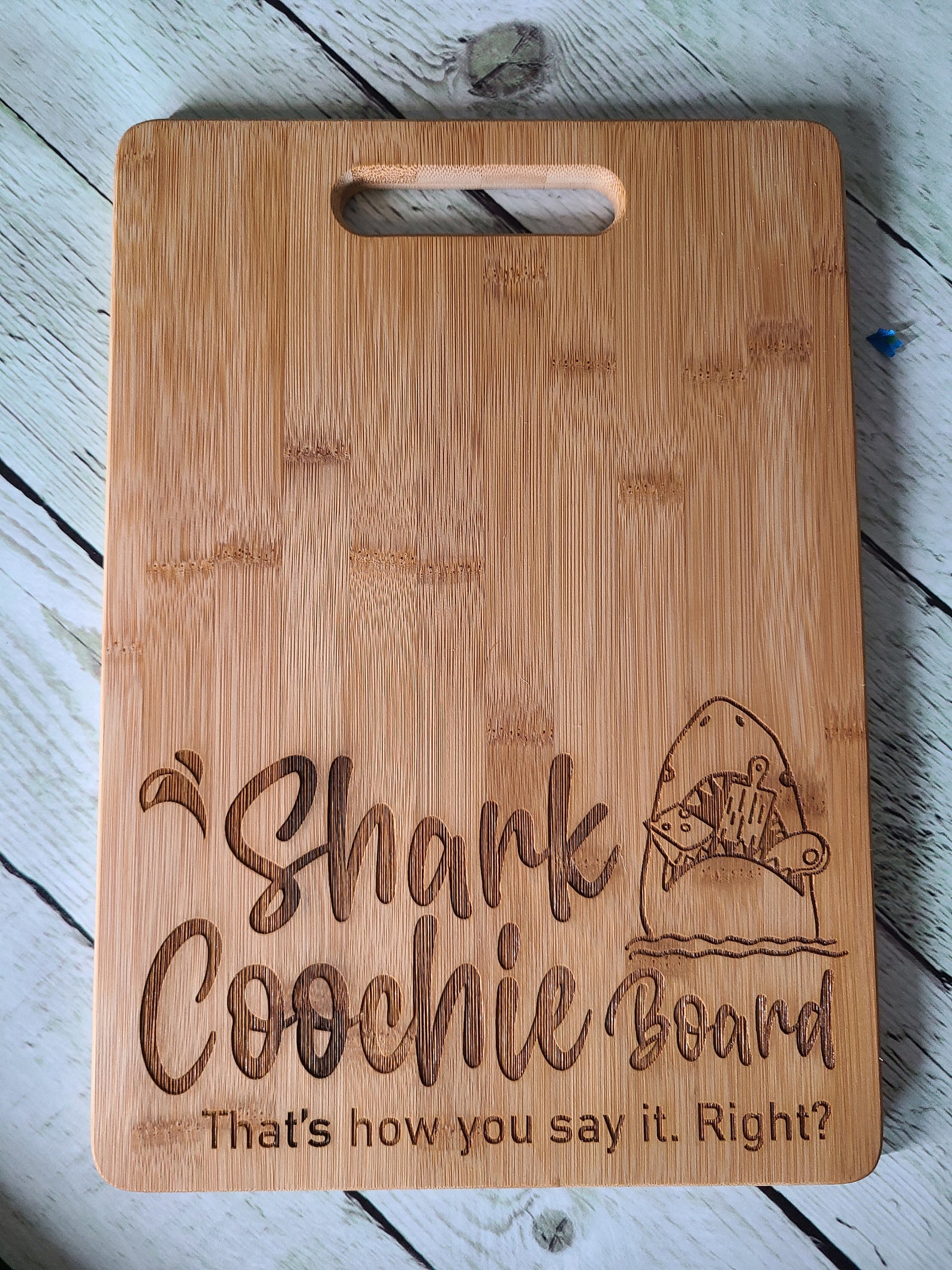 Shark-coochie Board Bamboo - Etsy