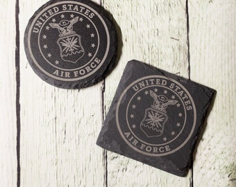 Air Force Drink Coaster - Etsy