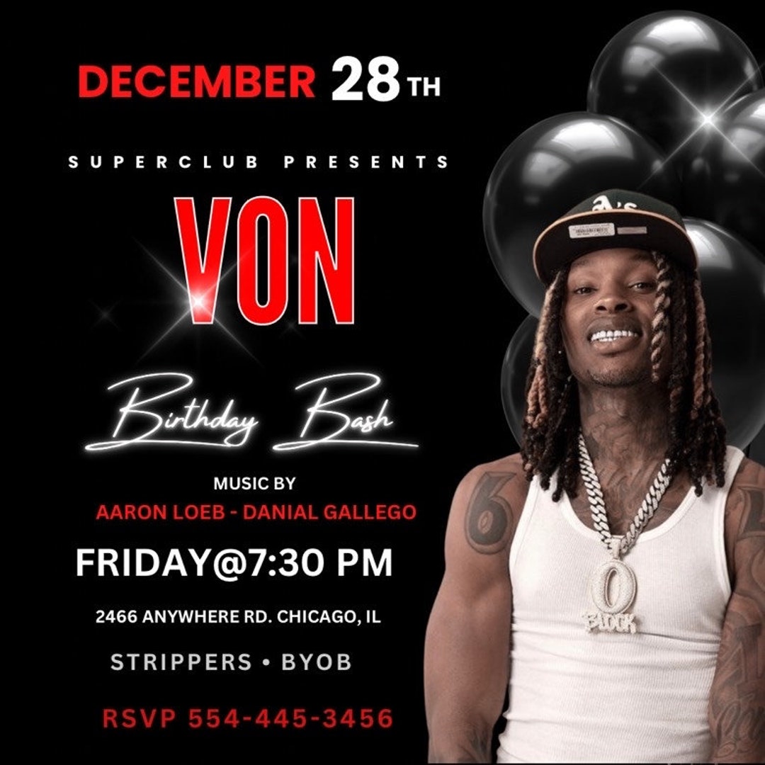 Party Invite, Twerk Contest Party Flyer Social Media Social Flyer,diy ...