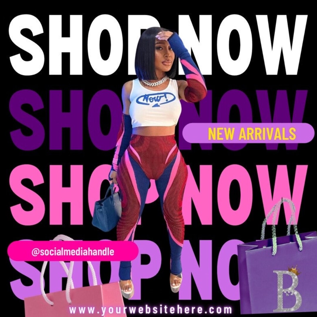 Shop Now Flyer - Diy Social Media Template - Instagram Flyer /business ...