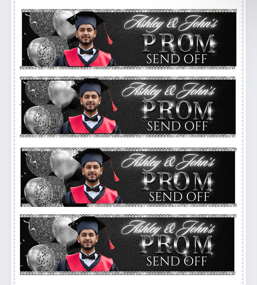 Prom Send off Chip Bag Label , Digital Download, Canva , Editable ...