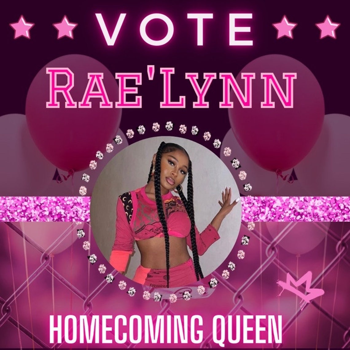 Vote Homecoming Queen Prom Queen Birthday Flyer Vote for - Etsy