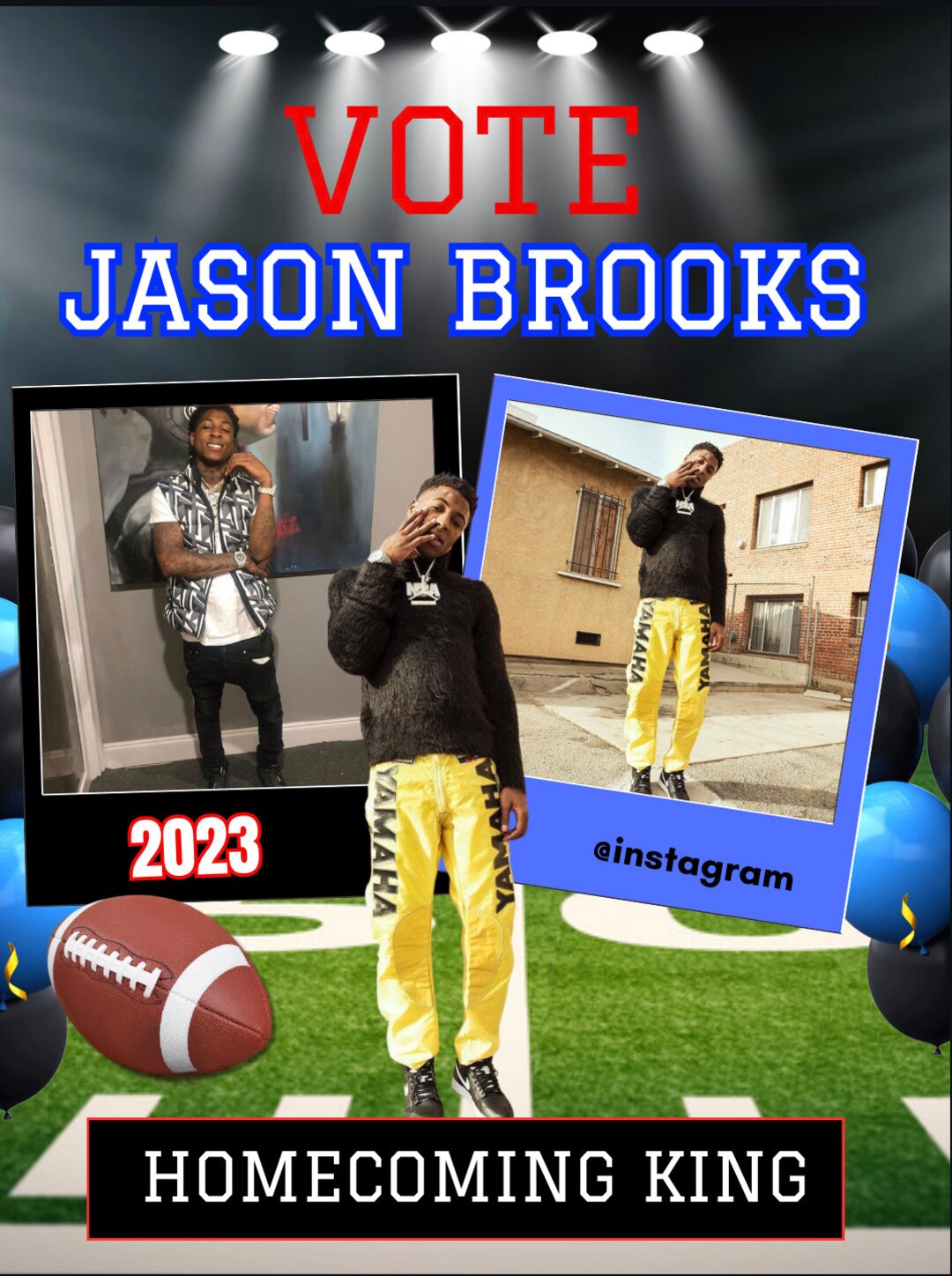 Editable Homecoming King Poster , Canva, Digital Download, Instant ...