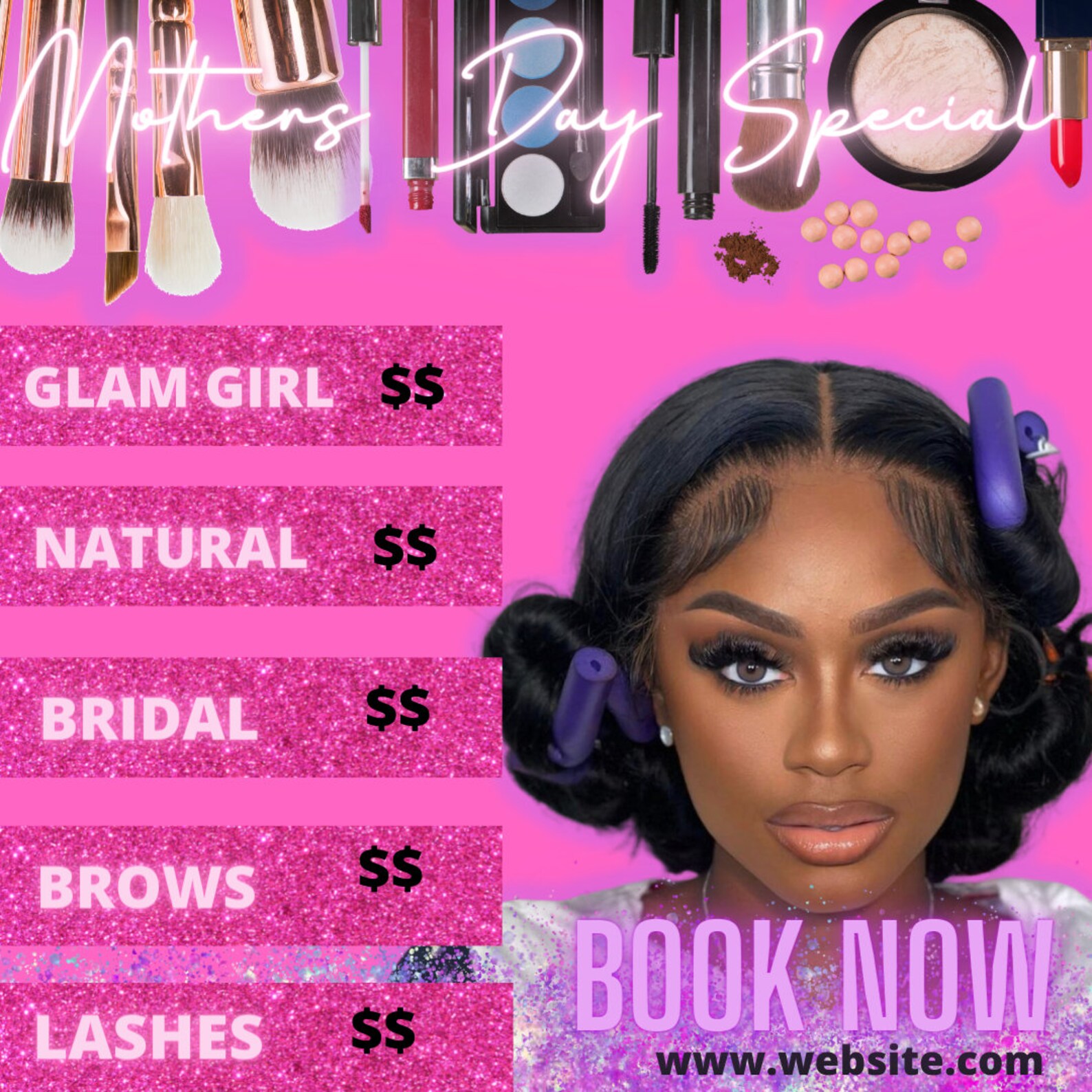 Makeup Booking Now Flyer DIY Booking Now Available Flyer - Etsy