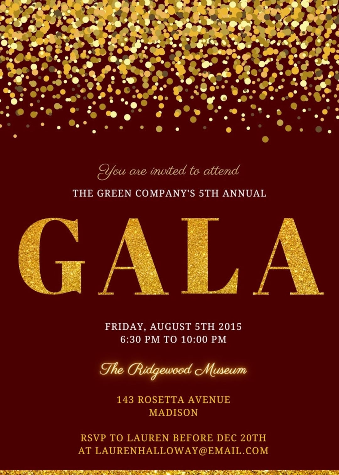 Gala Flyer Celebration, Social Media Flyer, Club Birthday Flyer - Etsy