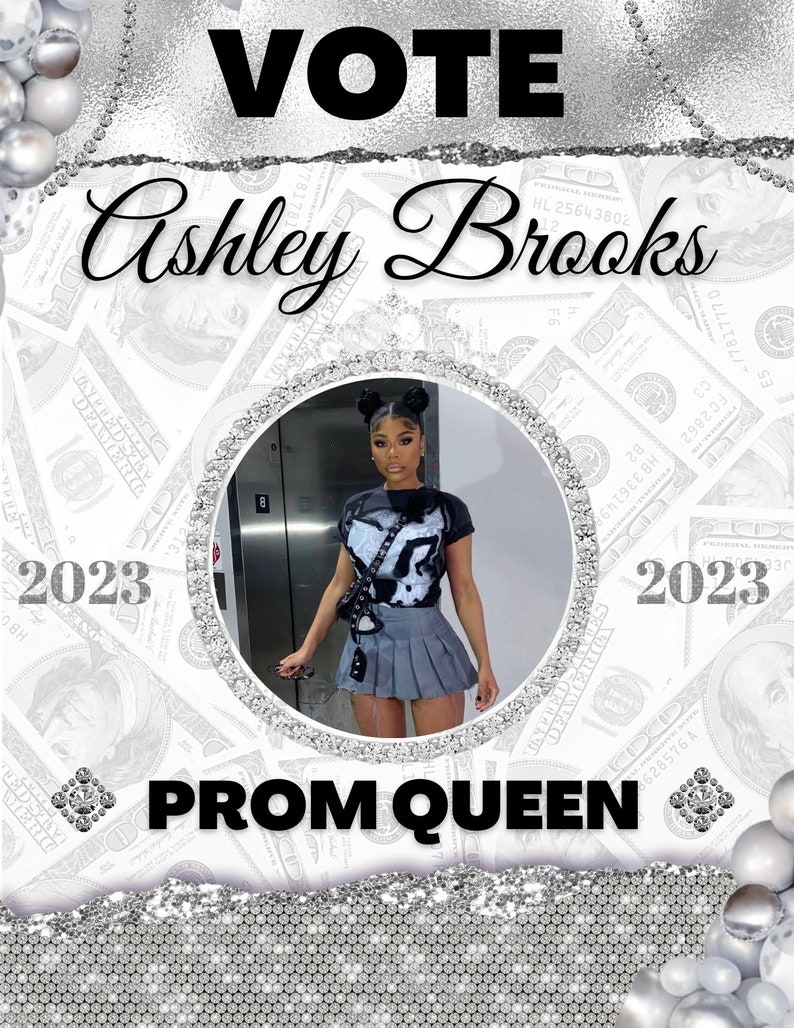 PROM QUEEN Class Voting Flyer Birthday Invite - Etsy