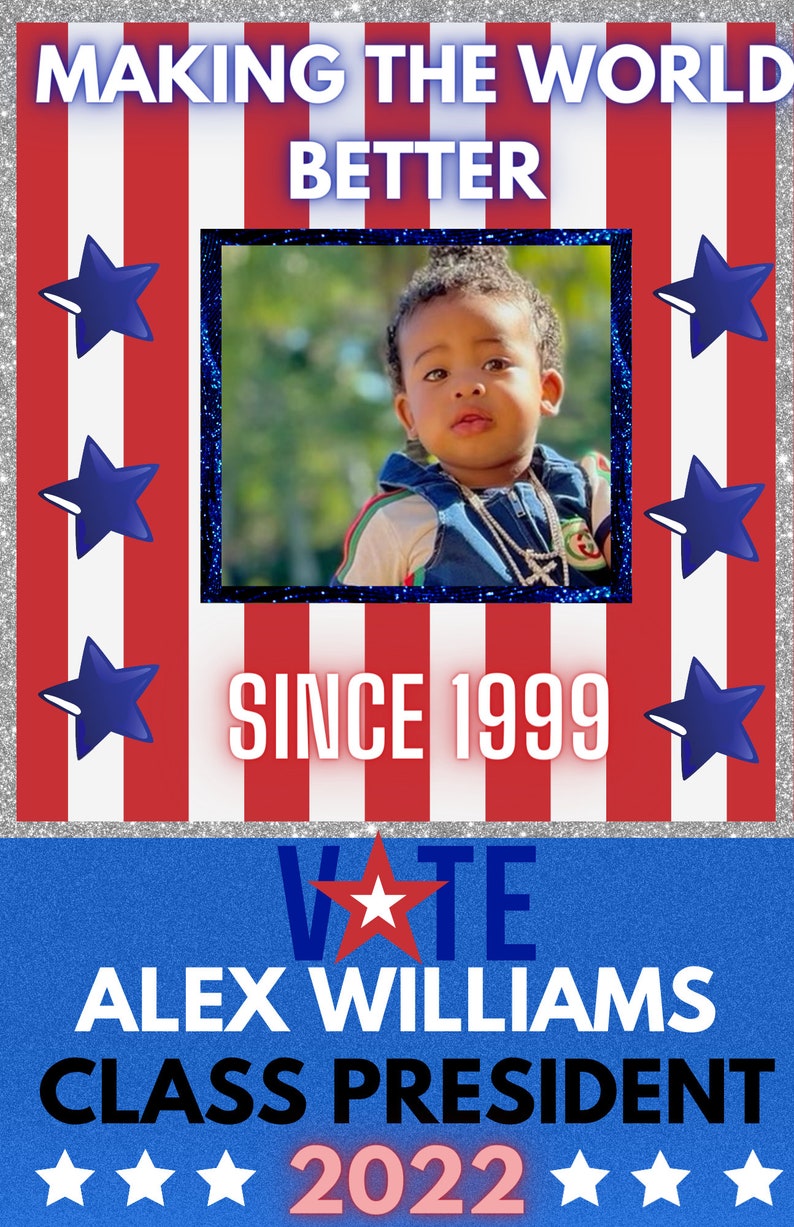 Election Campaign Poster, Class Voting Flyer, Class President, Vice ...