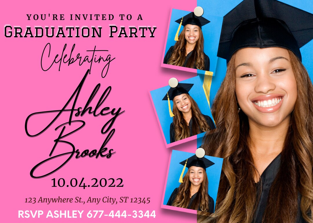 Graduation Party, Graduation Flyer, Editable Template, Graduation ...