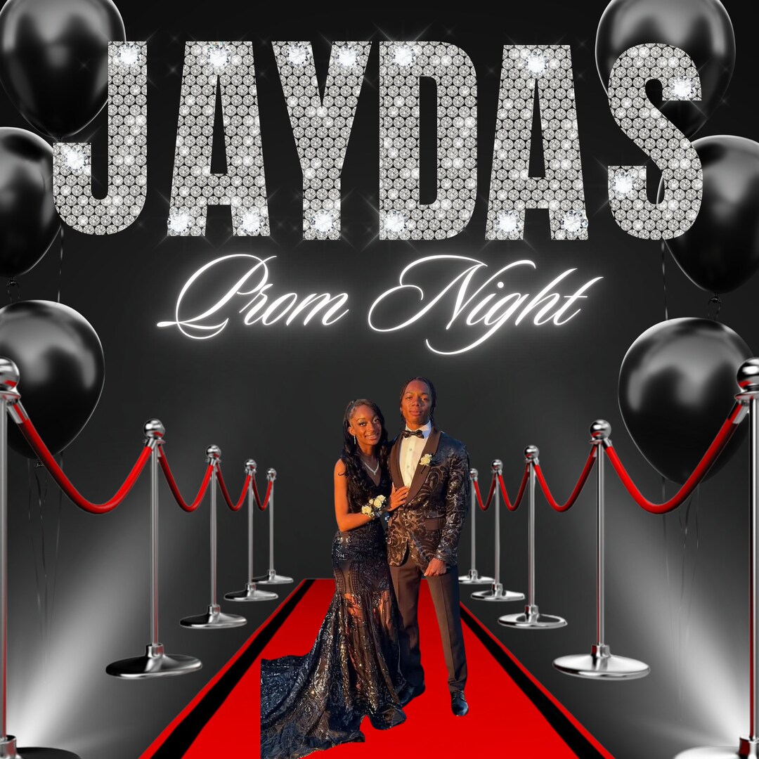 Prom Backdrop Design , Editable , Digital Download, Canva Template ...