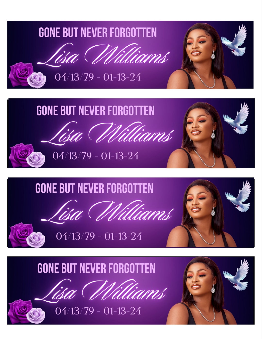 Loving Memory Water Bottle Label, Printable, Digital Download, Instant ...