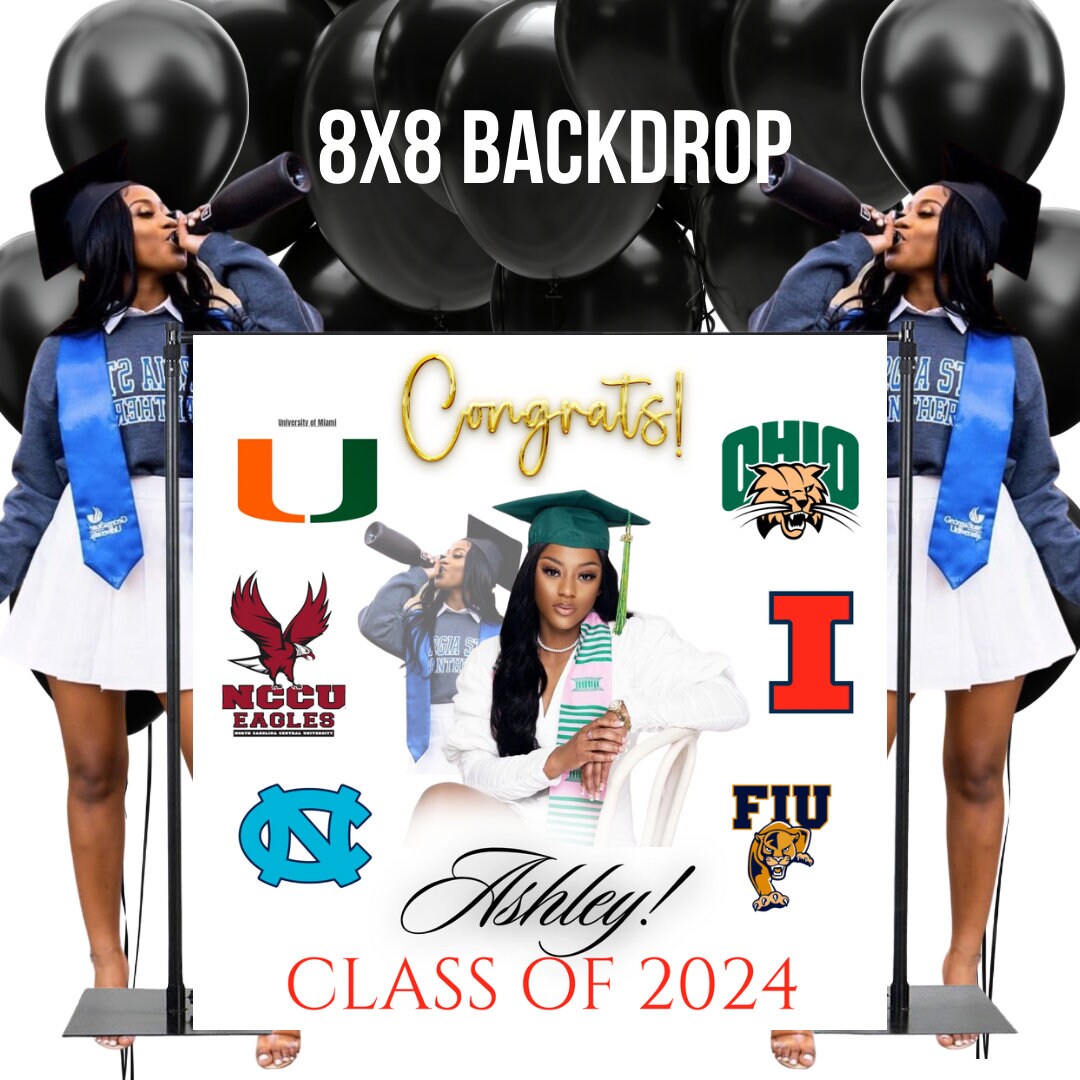 Graduate Celebration Backdrop, Editable , Digital Download , Printable ...