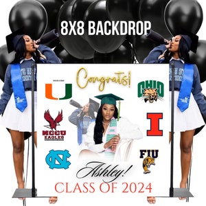 Graduate Celebration Backdrop, Editable , Digital Download , Printable ...