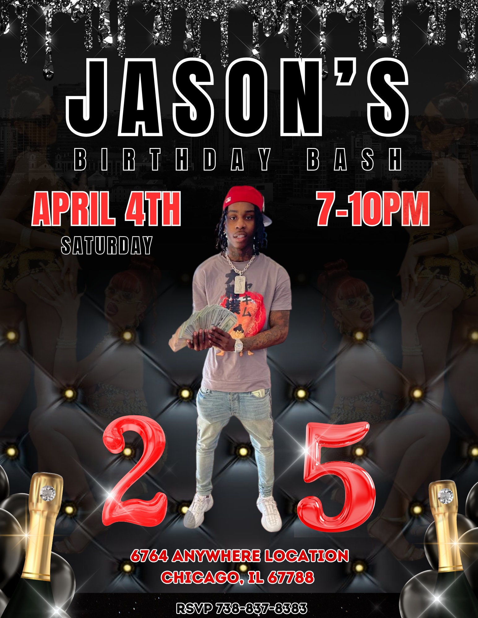 Birthday Bash Invitation - Etsy