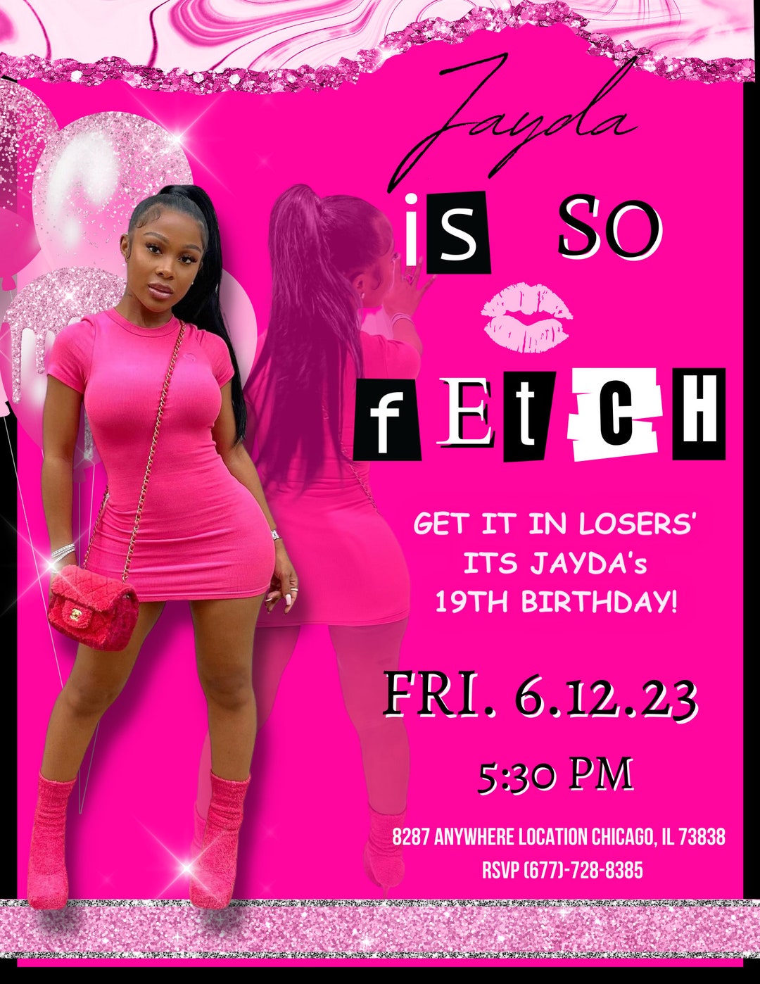 Birthday Invite , Editable, Digital Download - Etsy