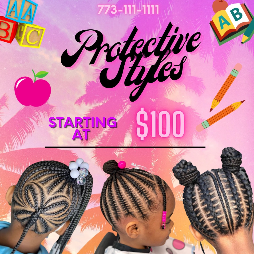 Braid Specials,knotless Braid Flyer, Editable - Etsy
