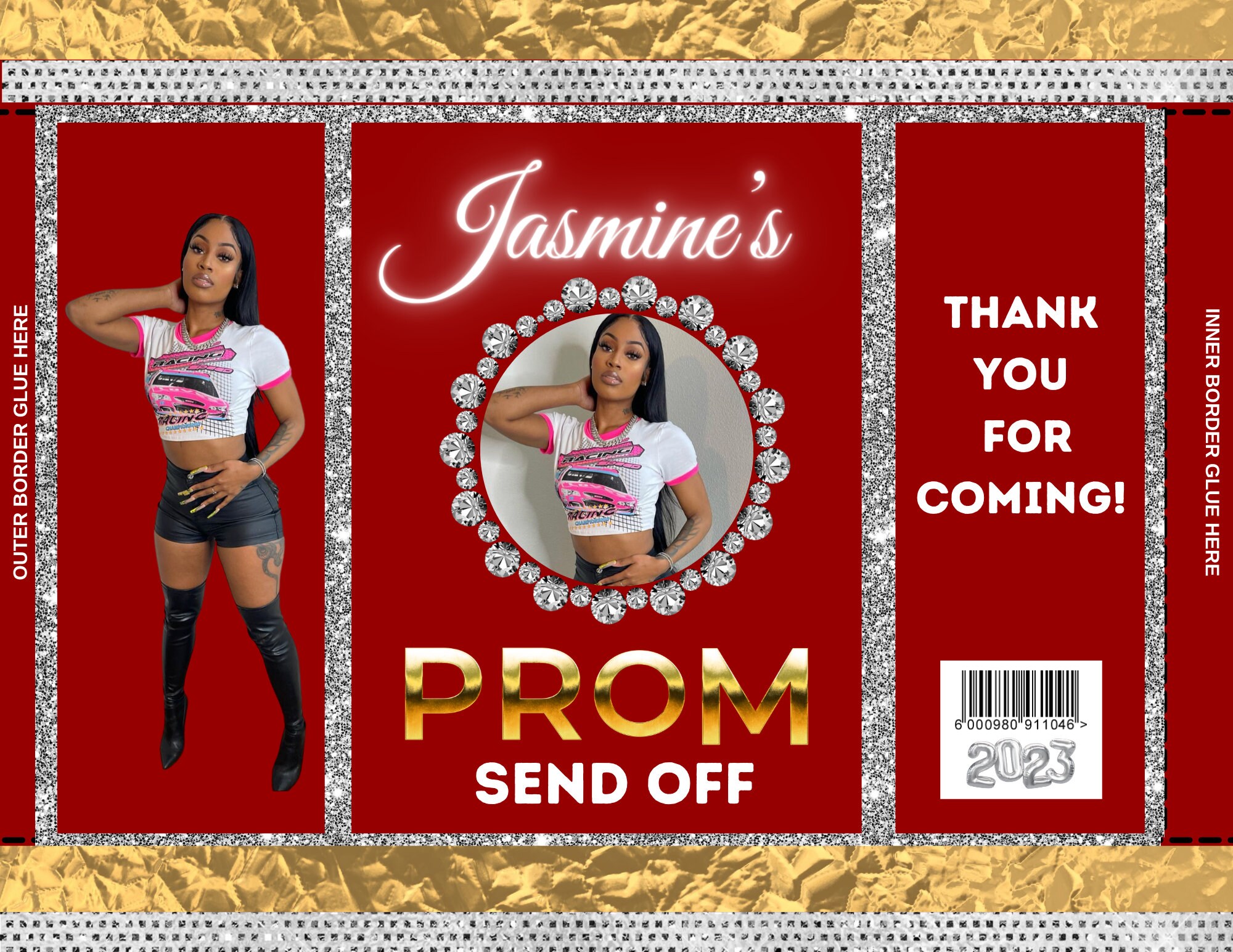 Chip Bag Digital | Prom Favors | | Chip Bag Design | Digital Chip Bag ...