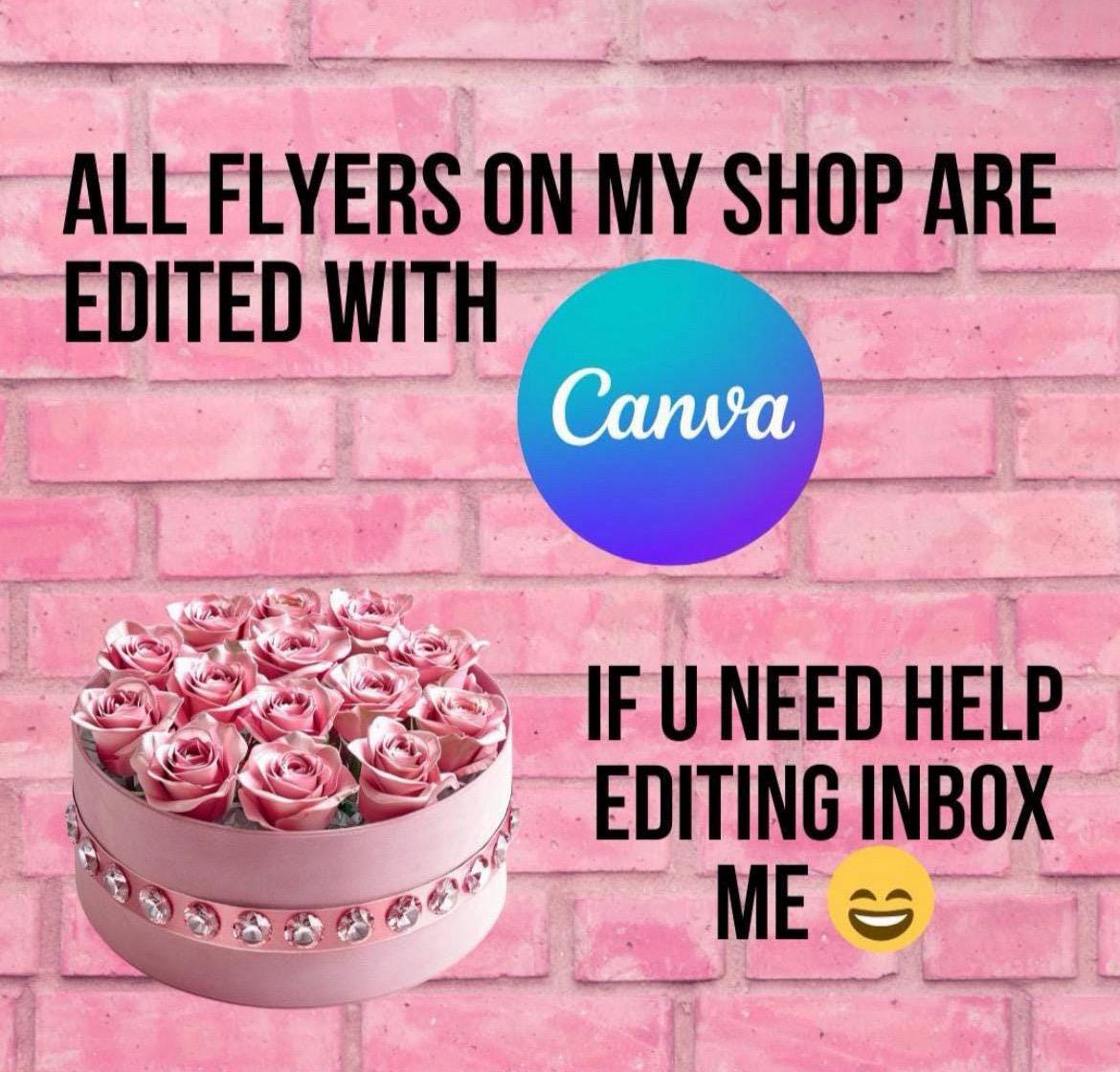 Editable Social Media Flyer, DIY Canva Template, Birthday Party Event ...