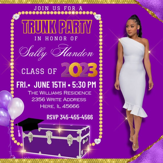Trunk Party Invitation Ideas Trunk Party Invitation. Graduation Party