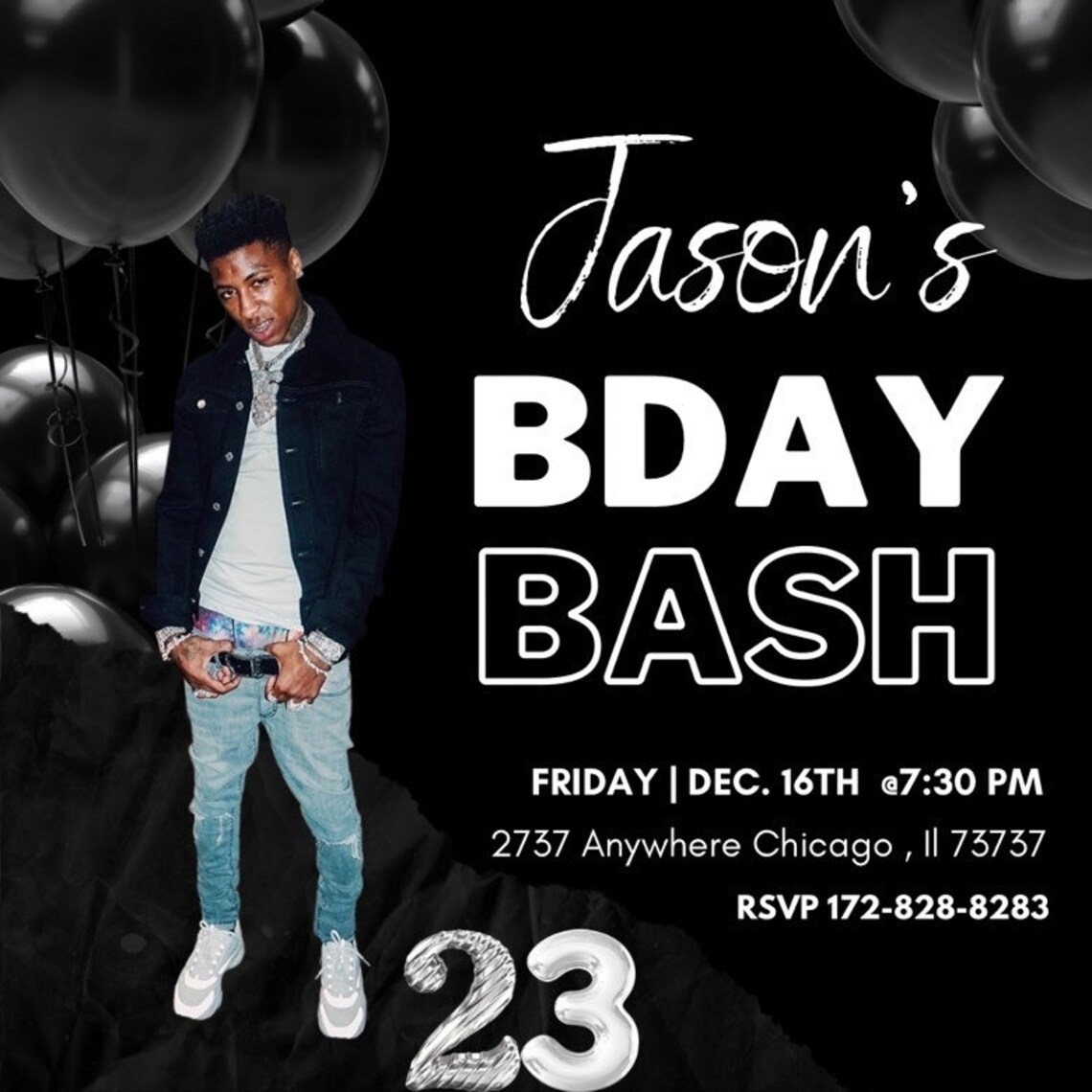 Editable Birthday Flyer Celebration Social Media Flyer Pink - Etsy