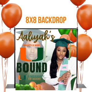 Graduate Backdrop, Trunk Party Backdrop , Editable , Digital Download ...