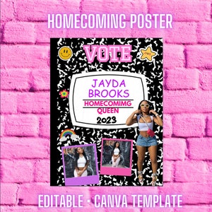 Homecoming Election Poster , Canva, Instant Download, Digital Download ...