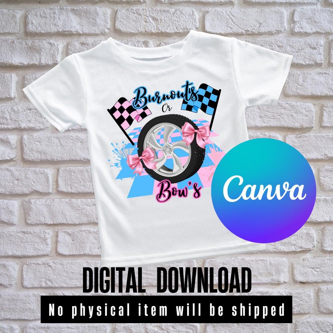 Gender Reveal Clip Art, Digital Download, Pgn, Editable With Canva ...