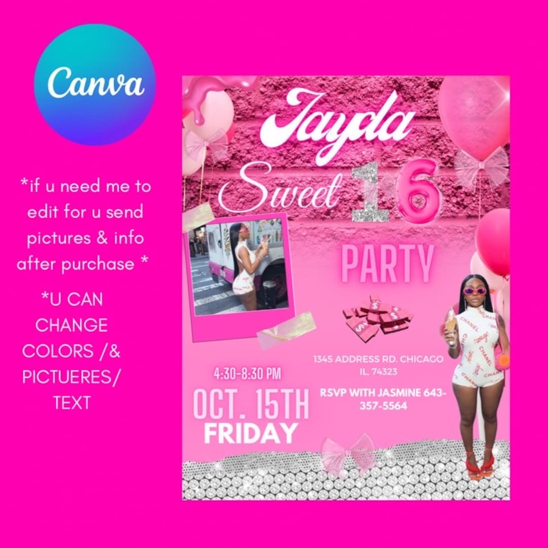Editable Birthday Flyer Celebration,instant Download, Digital Download ...