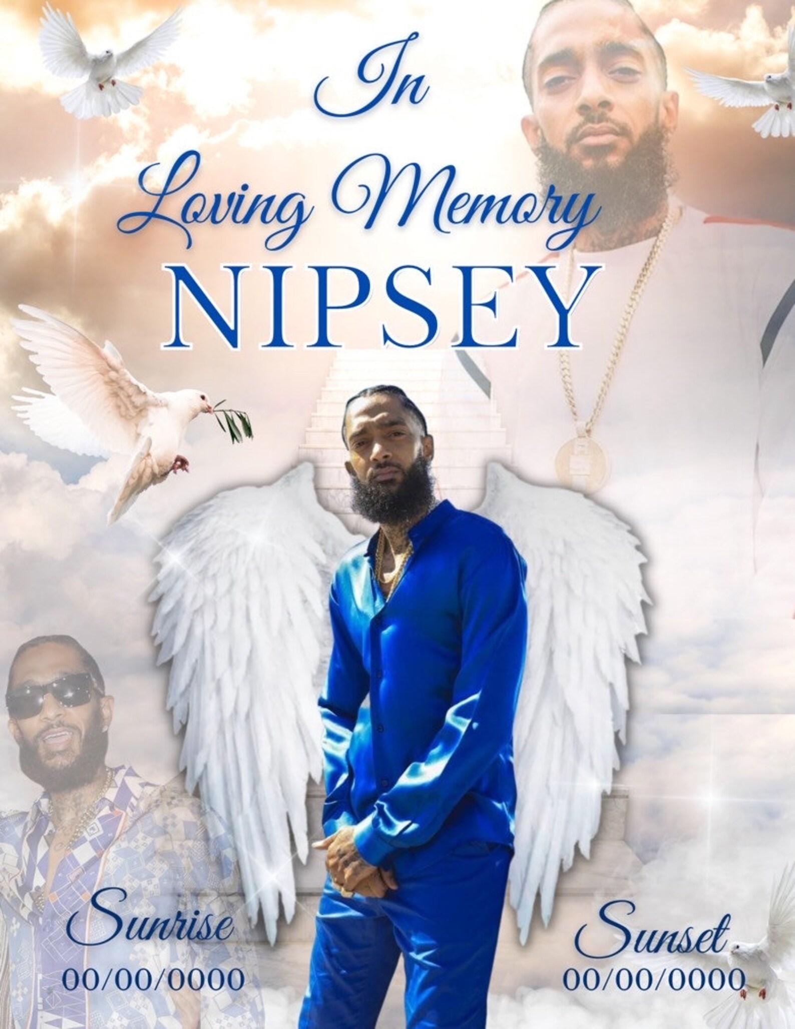 Loving Memorial Design , RIP Memorial , Digital Download , Editable ...