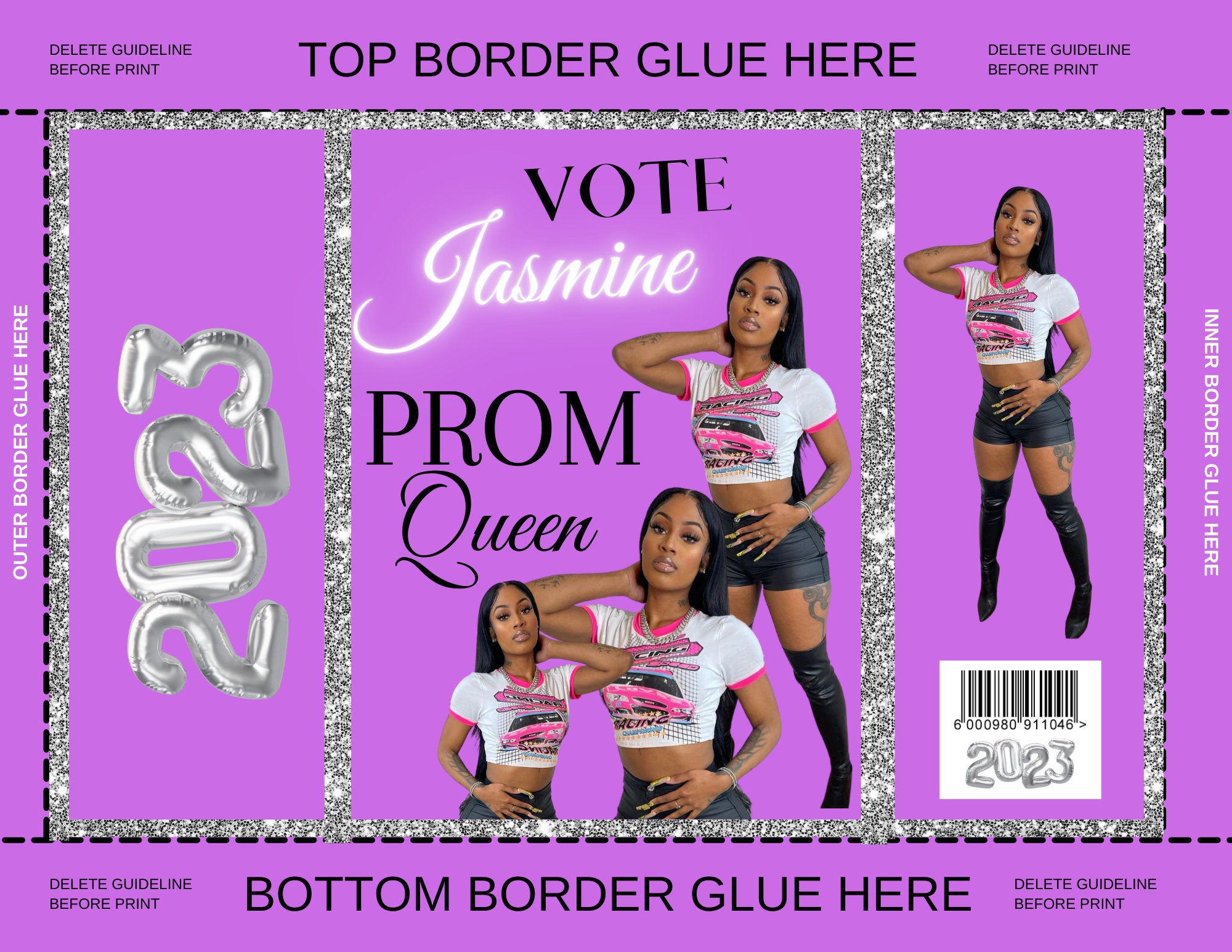 Chip Bag Digital Prom Favors Chip Bag Design Digital Chip Bag - Etsy