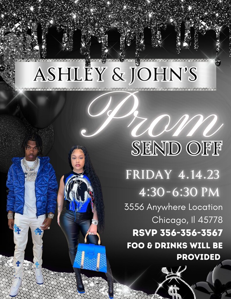 Prom Send off Invite , Digital Download, Fully Editable , Canva - Etsy