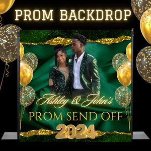 Prom Send off Backdrop, Editable , Printable , Digital Download, Canva ...