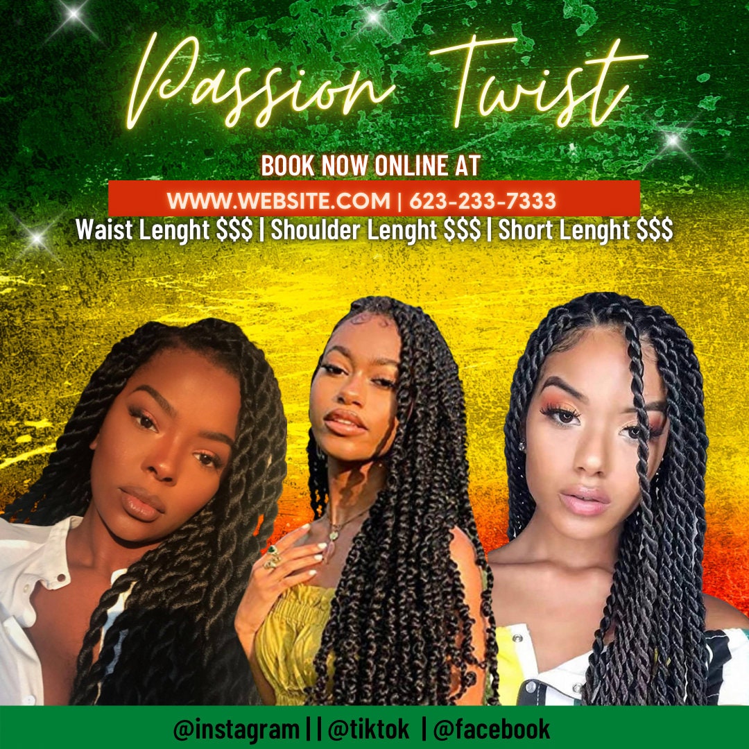Locs & Styles Flyer ,social Media Dread Locks Flyer ,hair Flyer, Braids ...