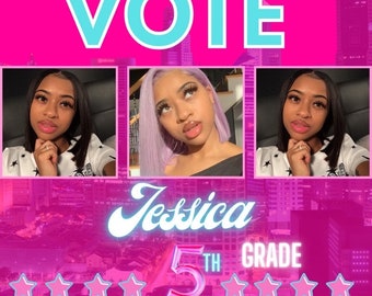 Editable Election Campaign Tag Class Voting Flyer Class Vice - Etsy