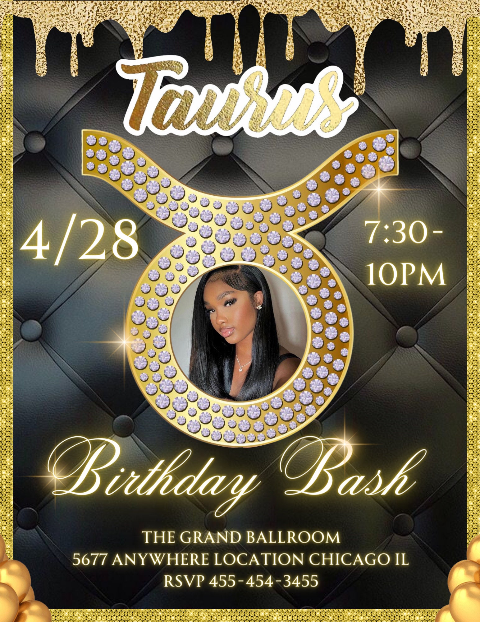 Taurus Birthday Flyer