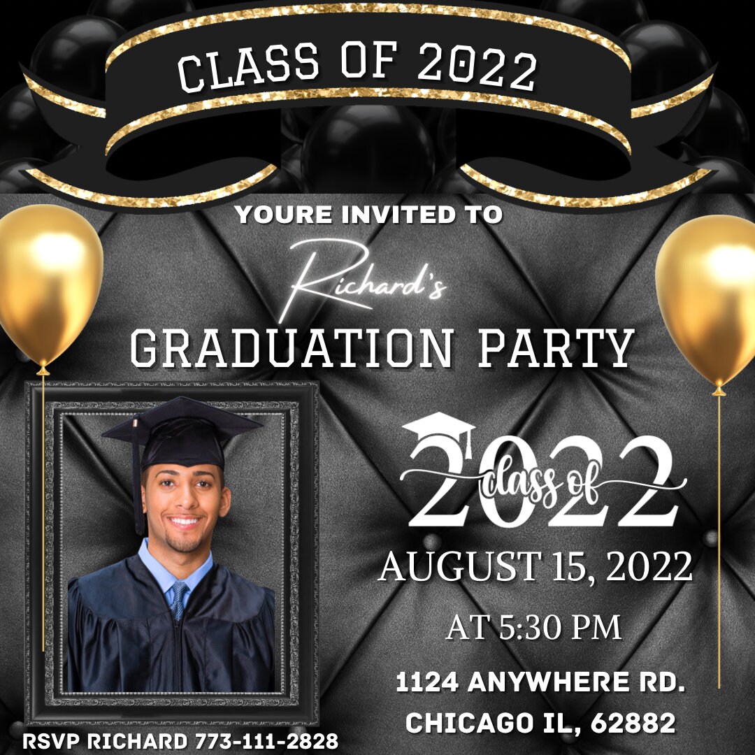 Graduation Party, Graduation Flyer, Editable Template, Graduation ...