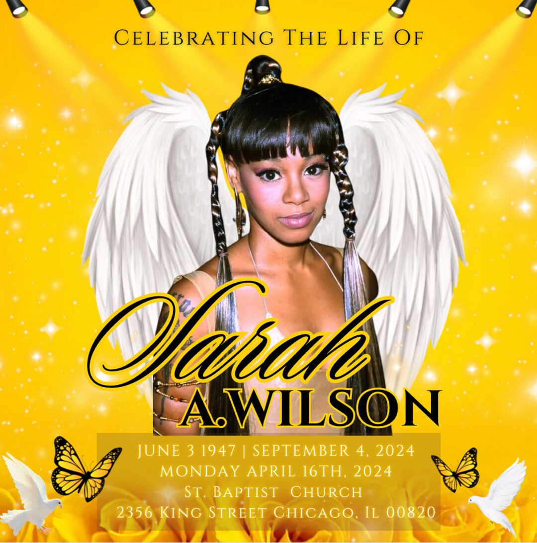 In Loving Memory Canva Template , Funeral Announcement , Digital ...